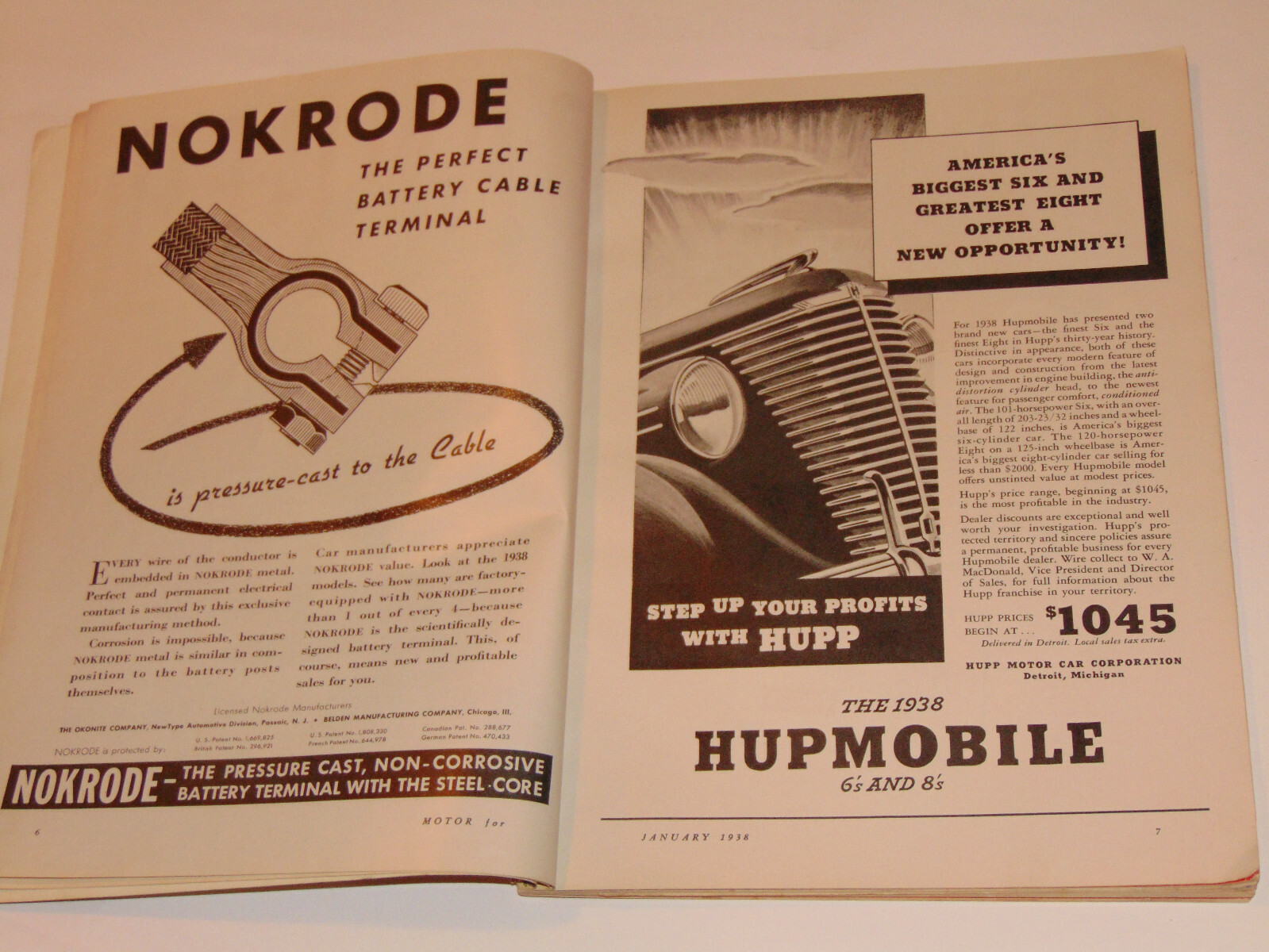 VINTAGE 1938 'MOTOR' MAGAZINE! SERVICE STATIONS TRADE PUBLICATION! ADS ...