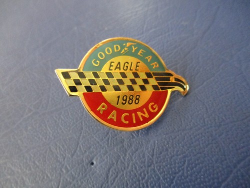 Vintage Indy 500 Lapel Pin Goodyear Eagle Racing 1988 Enamel Checker ...