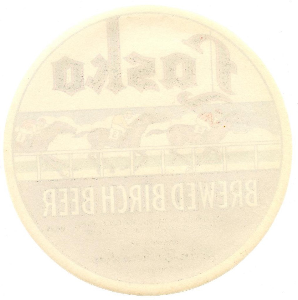 Vintage Brewed Birch Beer 5" Soda Label John Lasko & Son Boundbrook New ...