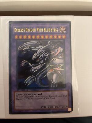 Yugioh card Endless Dragon with Blue Eyes ATK/4500 DEF/3800 DMG | eBay
