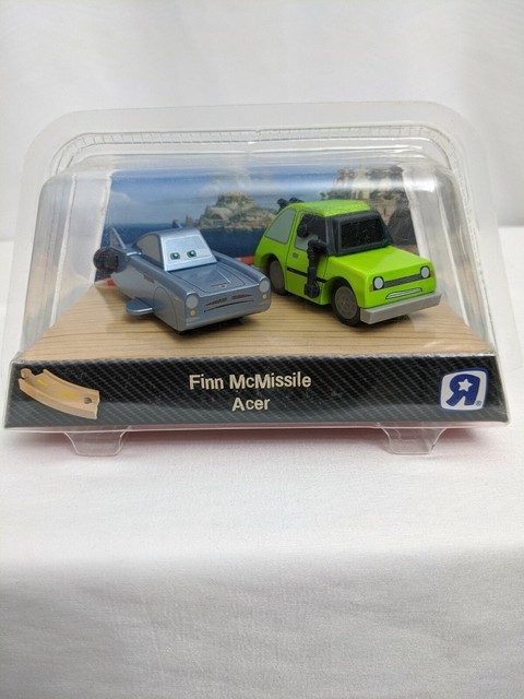 Disney Pixar Cars 2 Wood Collection Finn McMissile & Acer Fast for sale ...