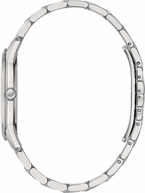 Bulova Sutton Mens Stainless Steel Silver Dial Quartz Watch 96B342 for ...