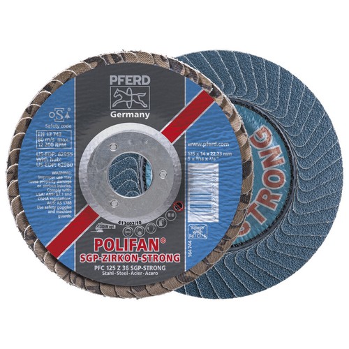 Pferd Fächerschleifscheibe Z 36SGP125 mm K 36 STRONG PFC125Z36SGP | eBay.de
