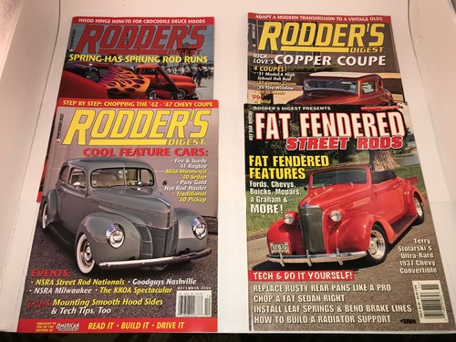 4 Rodder Digest Fat Fender Street Rods Deuce Coupe Magazine Collectors ...
