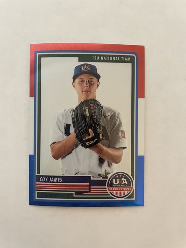 2023 Panini USA Baseball Stars & Stripes - Coy James #31 Red White ...