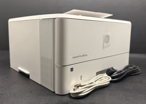HP LaserJet Pro 4001dn, White, Monochrome Printer, 1 Pg. Count, Tested ...