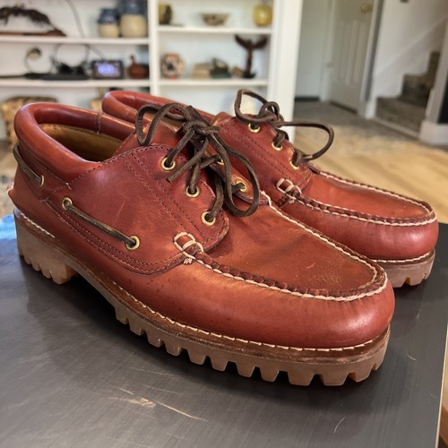 EUC LL BEAN Men's US 10D Allagash Handsewn Mocs, 3-Eye in Canyon ...