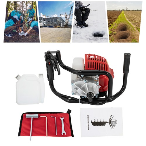 2-Stroke 52CC Gas Powered 2hp Earth Auger Post Hole Digger Auger W/o ...