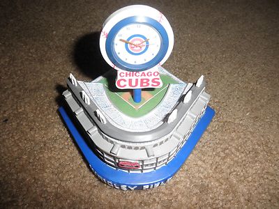 CHICAGO CUBS WRIGLEY FIELD BASEBALL PARK STADIUM CLOCK Forever ...