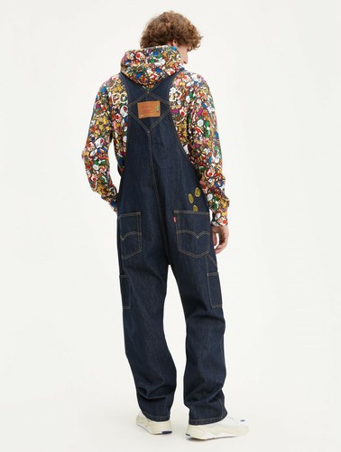 Levi´s X Super Mario Nintendo Men’s Denim Dungaree Overalls Jeans RARE ...
