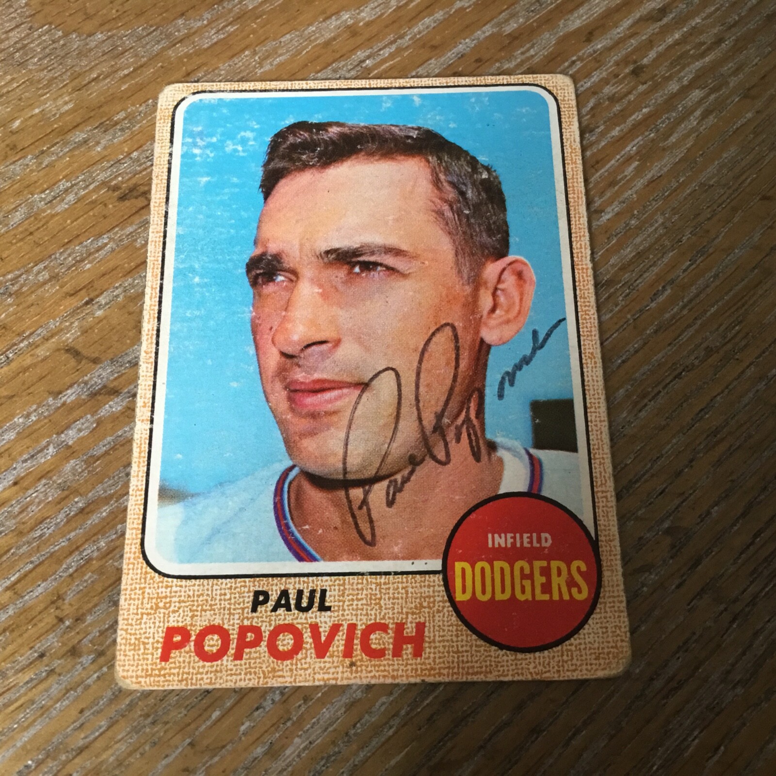 Autographed 1968 Topps Paul Popovich | eBay