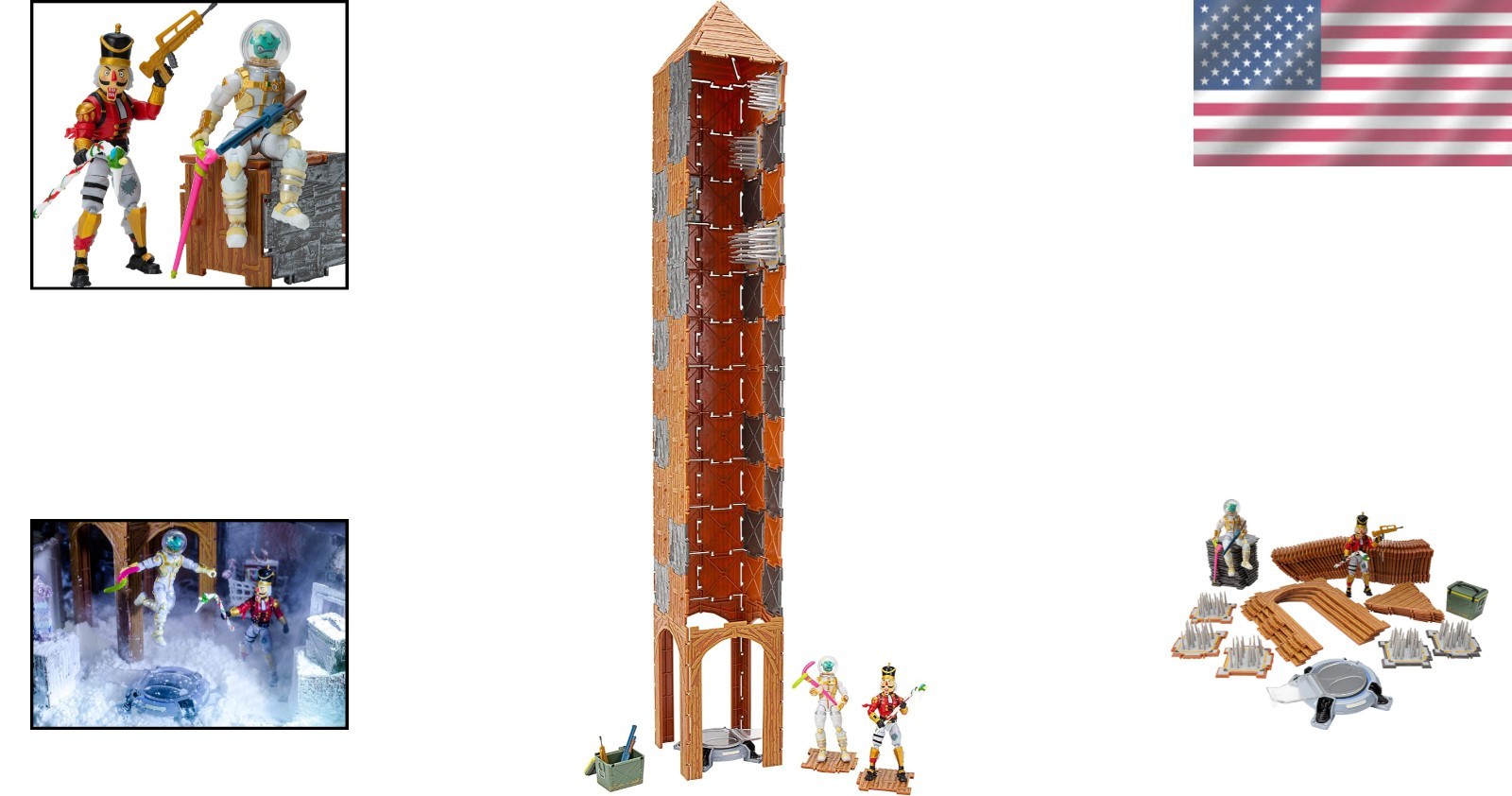 Ultimate Fortnite Action Figure Survival Kit with Weapons and Building ...