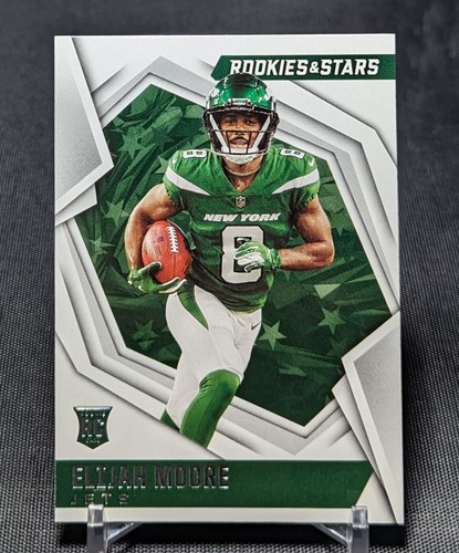 Elijah Moore Rookie Card RC 2021 Rookies & Stars Football #116 Jets ...