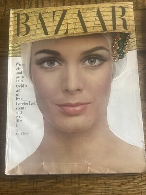 1964 APRIL HARPER'S BAZAAR MAGAZINE - Wine Dine Grow Thin COVER - | eBay