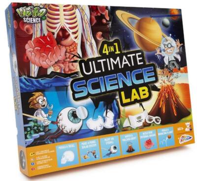 Grafix 4 in 1 Ultimate Science Lab Kit Science Fiction Kids 8+ Gift ...