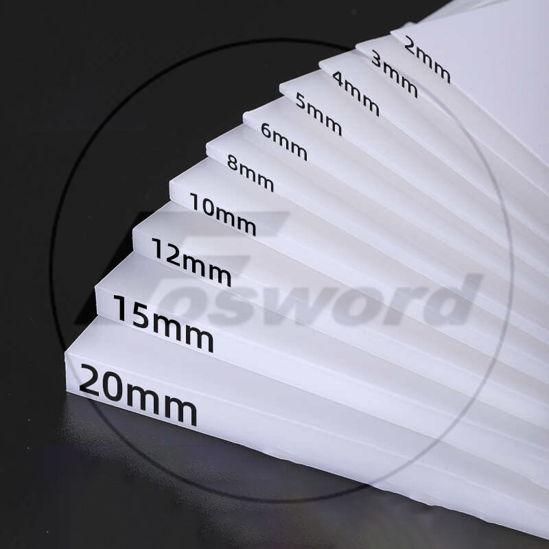 White Polypropylene Sheet Cut to Size PP Plastic Block Panel Polyprop ...