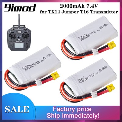 RadioMaster TX12 Jumper T16 7.4V 2S 2000mah 8C Lipo Battery for RC ...