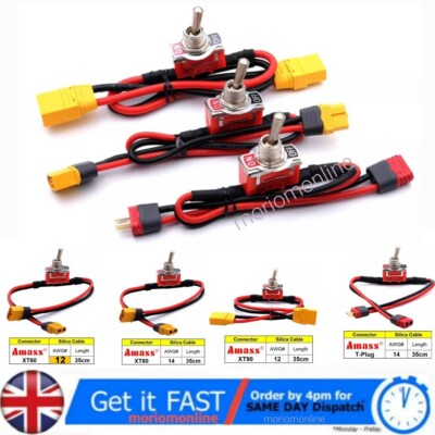 XT30/XT60/XT90/T-Plug Power High Current High Load Switch ON-OFF Toggle ...