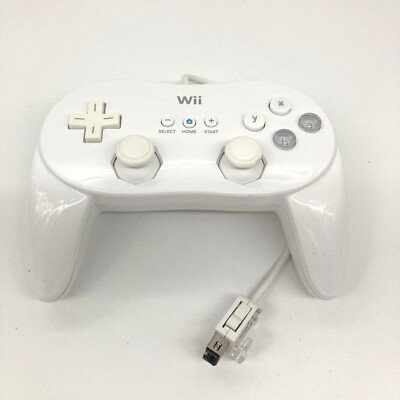 Official Nintendo Wii Pro Controller Classic Black or White RVL-005 OEM ...
