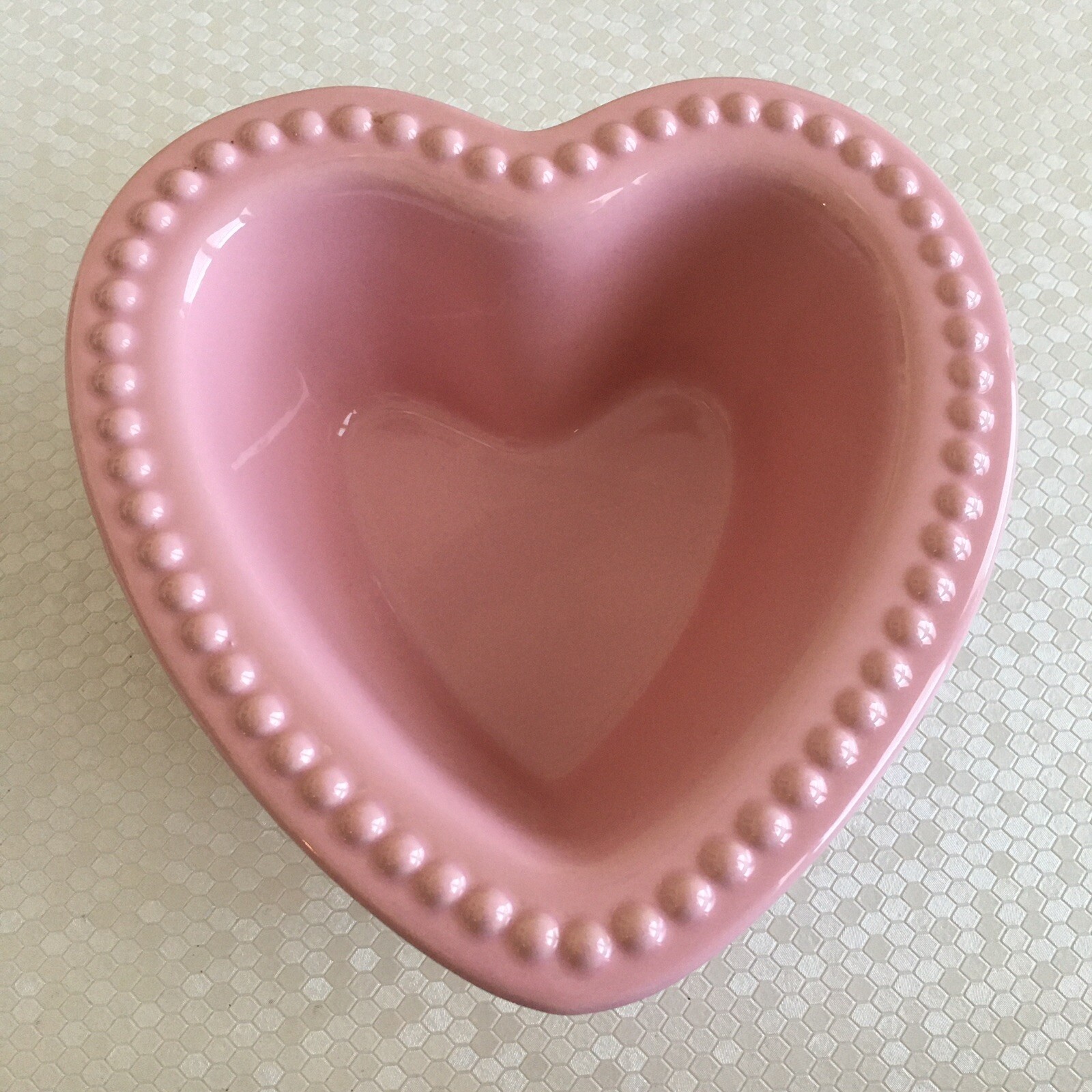 Chantal Heart Bowl Dish Pink Stoneware | eBay