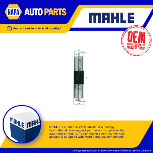 Fuel Filter fits BMW 325 E36, E46 2.5 94 to 01 Mahle 13321702632 ...