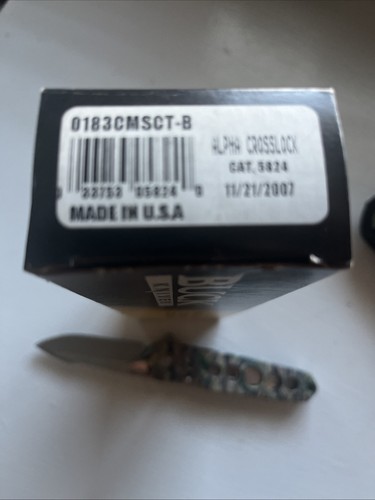 Buck Knives USA 183 Alpha Crosslock Pocket Knife Camo Shooters 12-20G ...