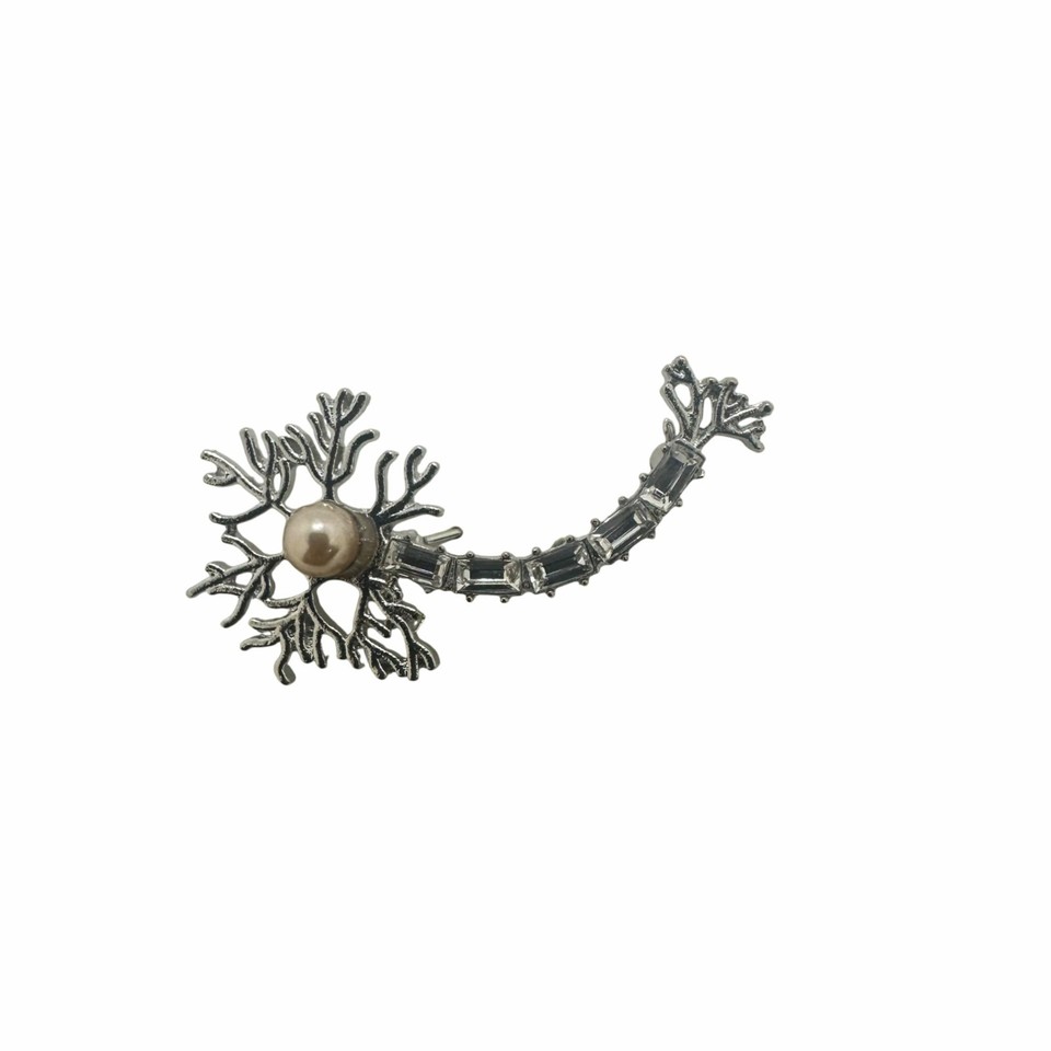 ⭐Hanreshe Neuron Pin Brooch Crystals Medical Jewelry Brain Nerve Cell ...
