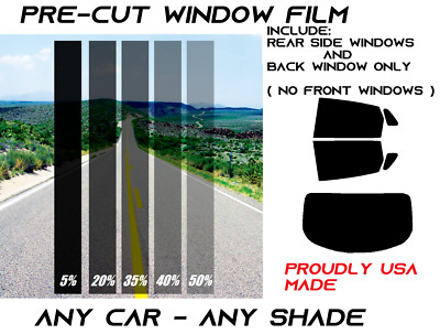 REAR WINDOWS ONLY Pre Cut Window Tint Any Shade VLT for Toyota Camry | eBay
