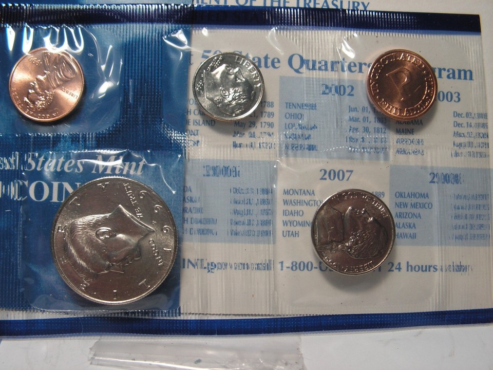 1999 - P, U.S. Mint 9 Coin Set in Cello. b | eBay