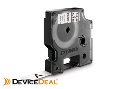 Dymo D1 Durable Label Cassette Tape 12mm x 5.5m - Black on White | eBay