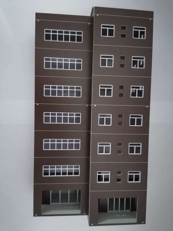 1:87 HO Scale Buildings Train Railway Modern Tall Business Office Kit ...