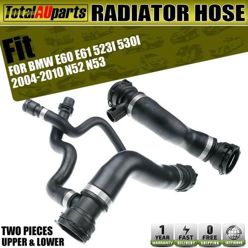 2x Upper & Lower Radiator Coolant Hose for BMW E60 E61 523i 530i 2004 ...