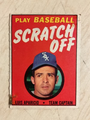 1970 Topps Play Baseball Scratch Off " You Pick" Luis Aparicio Rich ...