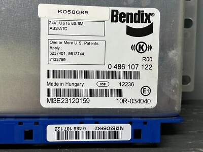Bendix 24V 6S/6M ABS/ATC ECU Module 0486107122 #K058685 | eBay
