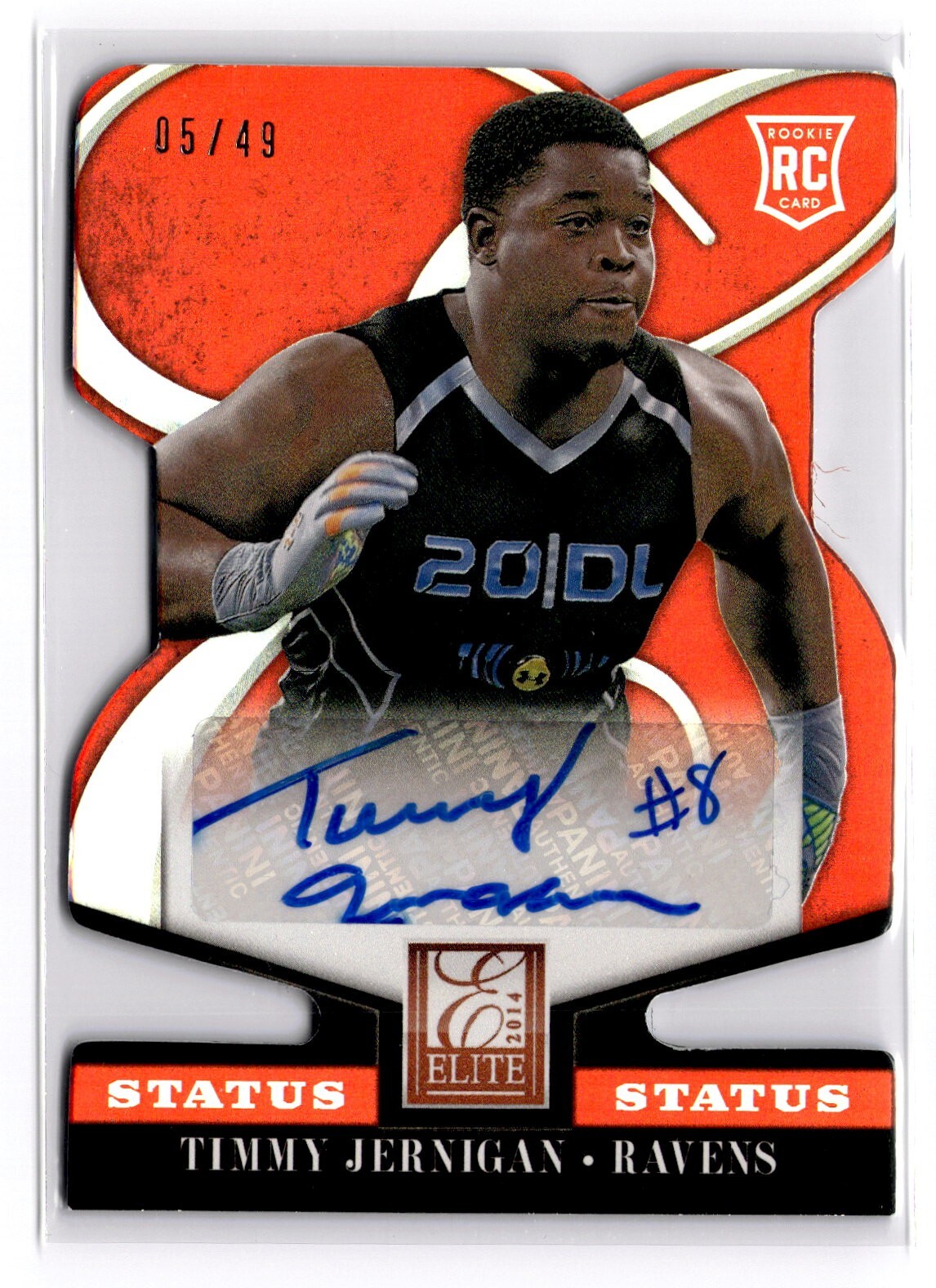 2014 Panini Elite Timmy Jernigan #190 /49 Die-Cut Red RC Auto Ravens | eBay