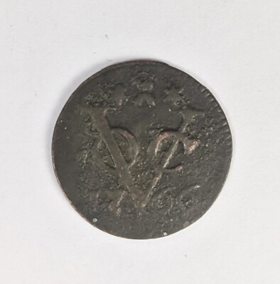 UP Rare Nice Old Dutch East Indies VOC Coin Dated 1766 Pre George ...