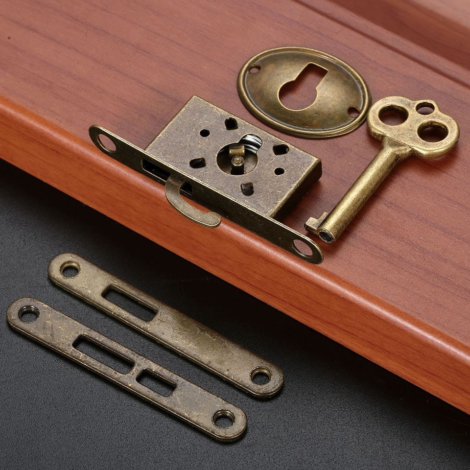 Antique Drawer Lock Retro Lock Wardrobe Drawer Lock File Lock Retro ...