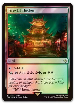 Fire-Lit Thicket (Surge Foil) #392 (NM) Final Fantasy FIC Magic MTG | eBay