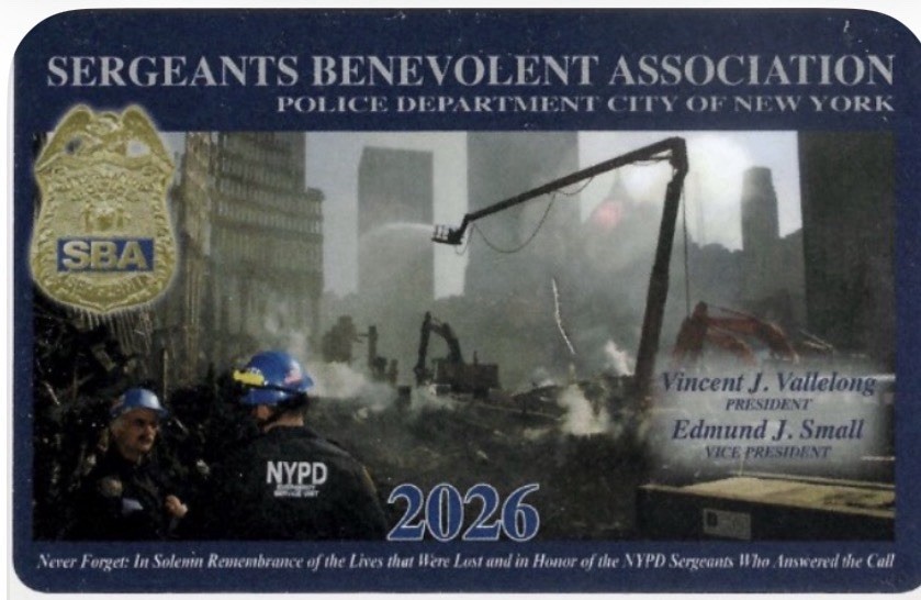 Nypd SBA Card2026 Unsigned. Mint Perfect Condition. Genuine. Not PBA ...