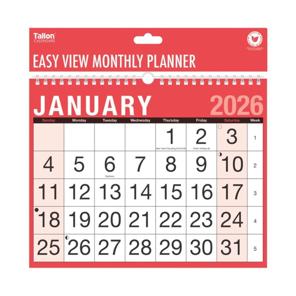 2026 Calendar Slim A4 A3 A1 Large Monthly Planner Desktop Three Months ...