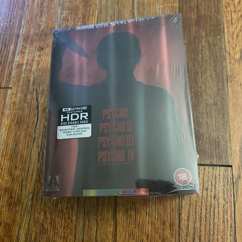 Psycho Collection (UHD 4k 5-Disc Limited Edition Box Set) Arrow Video ...