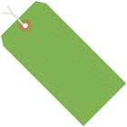 MyBoxSupply 5 1/4 x 2 5/8" Fluorescent Green 13 Pt. Shipping Tags - Pre ...