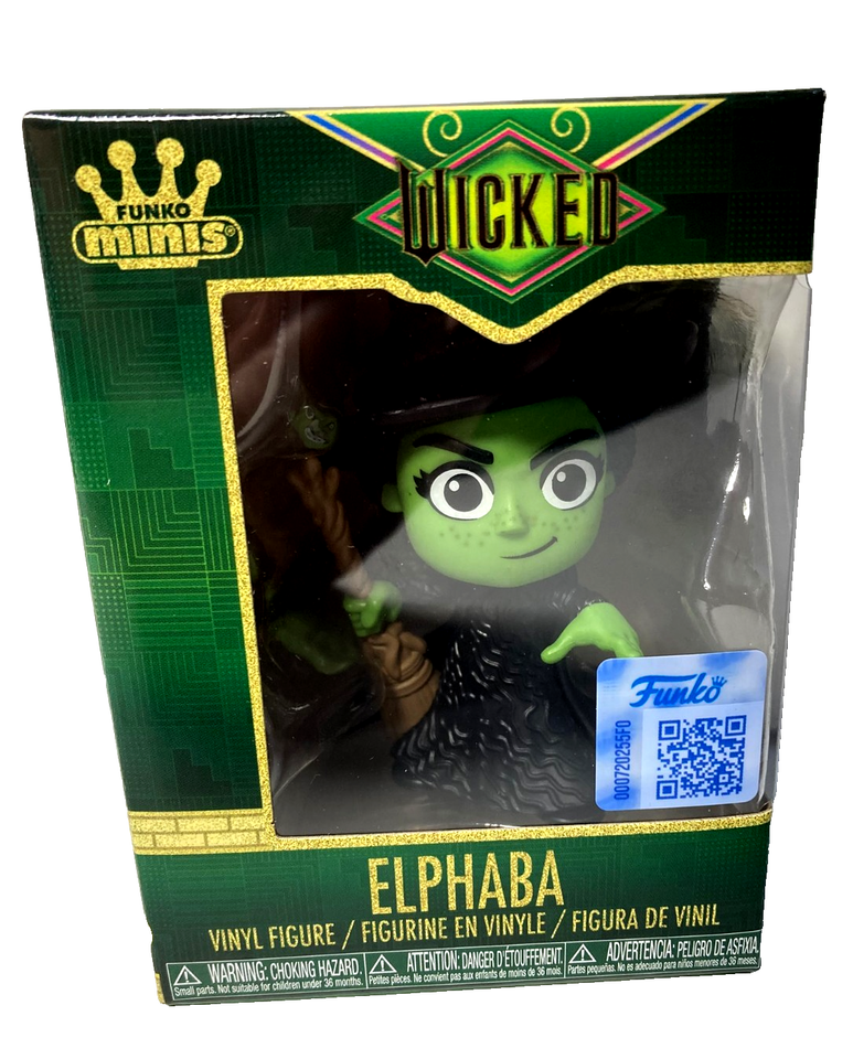 Wicked Funko Minis Set Of 4 ELPHABA FIYERO GLINDA MORRIBLE 2025 Wicked ...