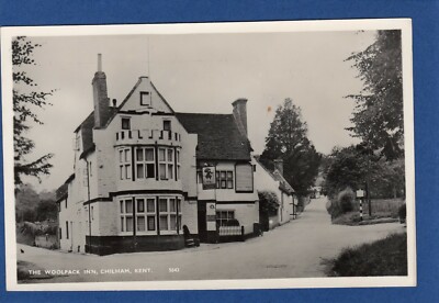 The Woolpack Inn Chilham Nr Canterbury RP pc unused Norman Ref V510 ...