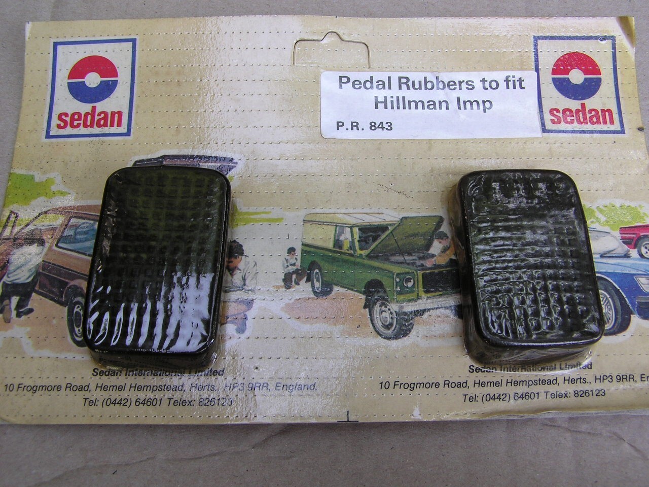 HILLMAN, SINGER, SUNBEAM- IMP, CHAMOIS, STILETTO - Pedal rubbers set ...