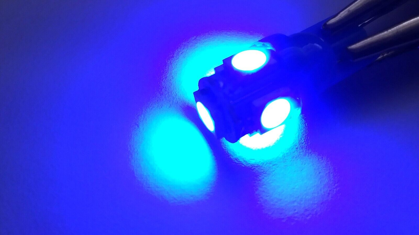 6 BBT 12 volt Super Bright Blue LED T10 Wedge Base Light Bulbs | eBay