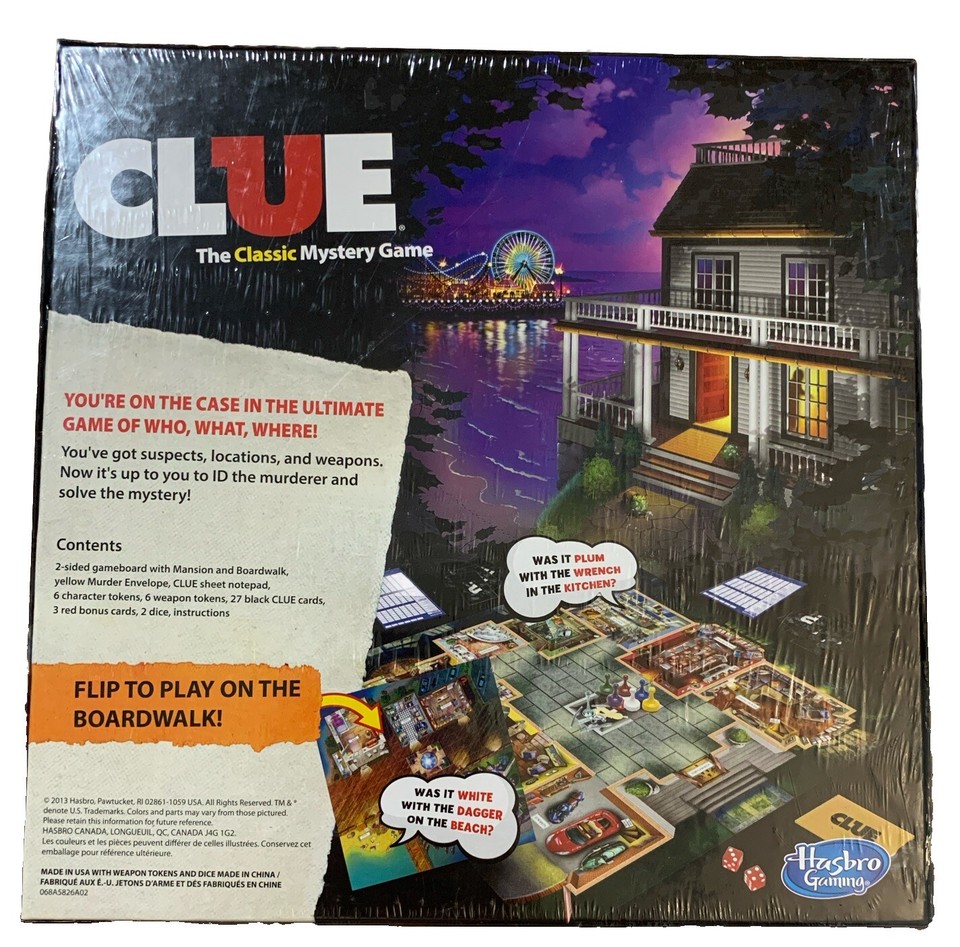 Clue - The Classic Mystery Game by Hasbro Gaming. New & Sealed | eBay