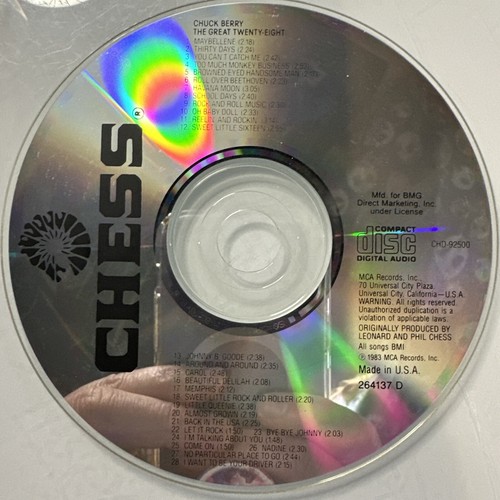 Chuck Berry Great Twenty Eight CD Disc Only | eBay