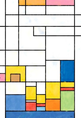 Homer Lisa Bart Marge The Simpsons Family Chalk Cubism Modern Art ...