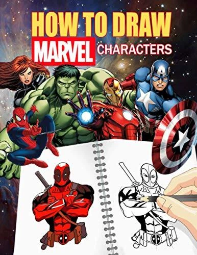 How To Draw Marvel Characters Book